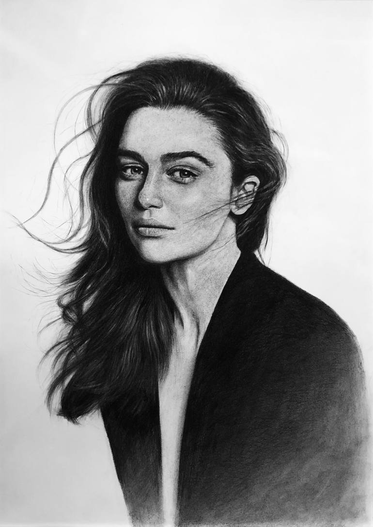 Portrait Drawing by Halina Navikevich | Saatchi Art