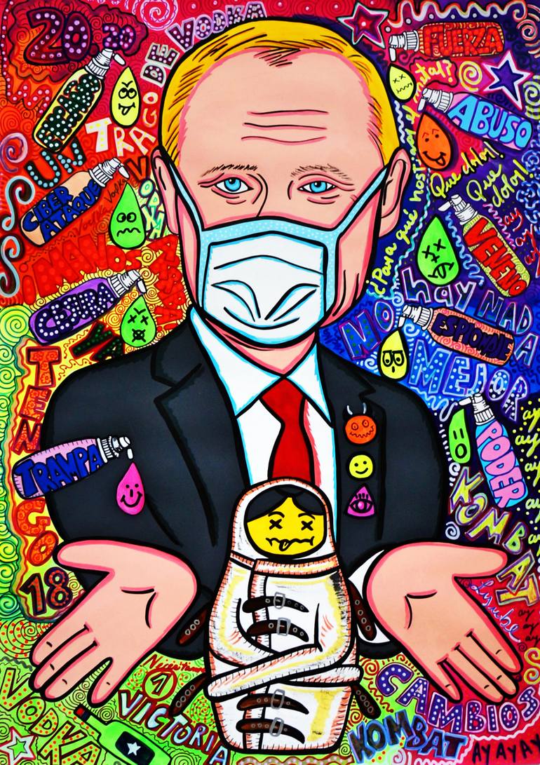 Putin Painting by Honys Torres | Saatchi Art