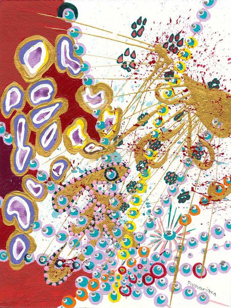 INTERDEPENDENCE Painting by Iana Pivovar | Saatchi Art