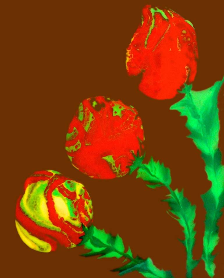 Rast´Berries Painting by Rina Arling | Saatchi Art