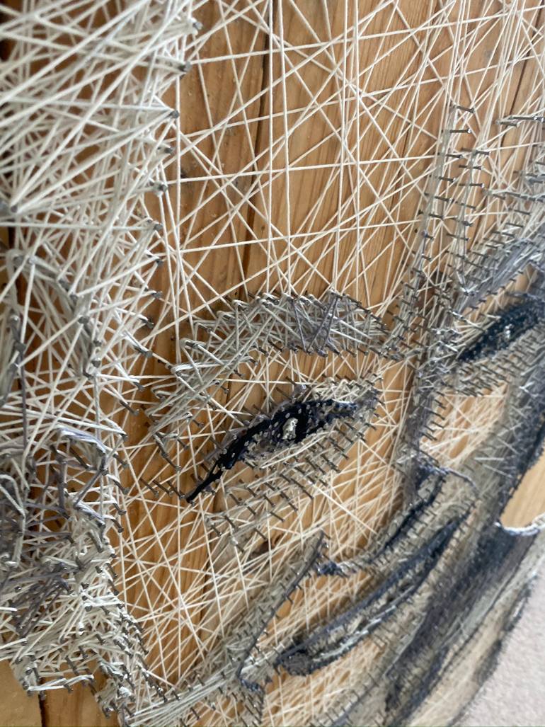 Queen Elizabeth II String Art Portrait Painting by Ashley Darran ...