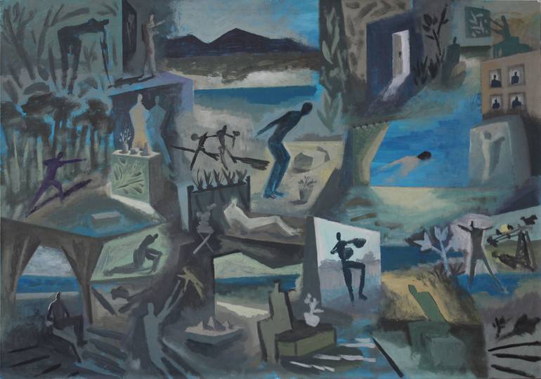 The Plunge Painting by Puhl David | Saatchi Art