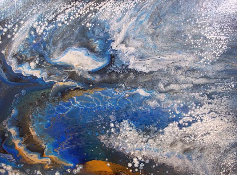 Rainy Day at The Coast Painting by Isaac Asher | Saatchi Art