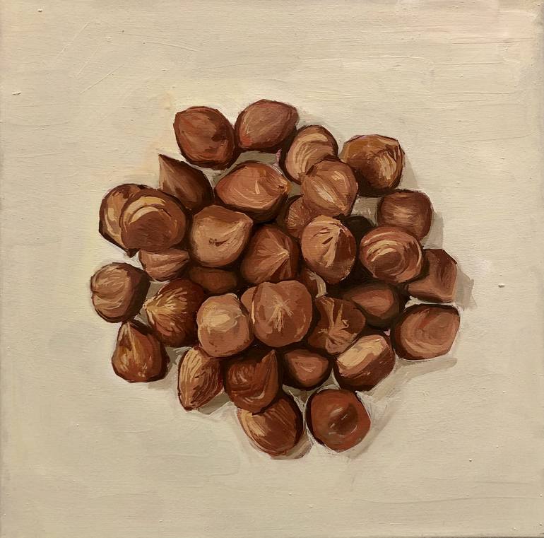 Hazelnut Painting by Merve Balci Sener | Saatchi Art