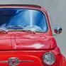 RED FIAT 500 Painting by Stephane Dillies | Saatchi Art