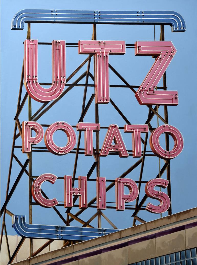 UTZ POTATO CHIPS Painting by Stephane Dillies | Saatchi Art