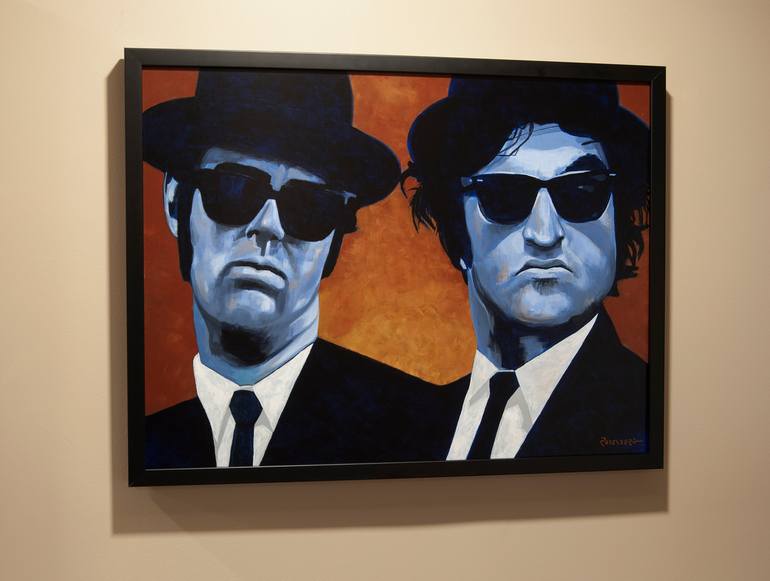 Blues Brothers Painting by Jeff Rodenberg | Saatchi Art