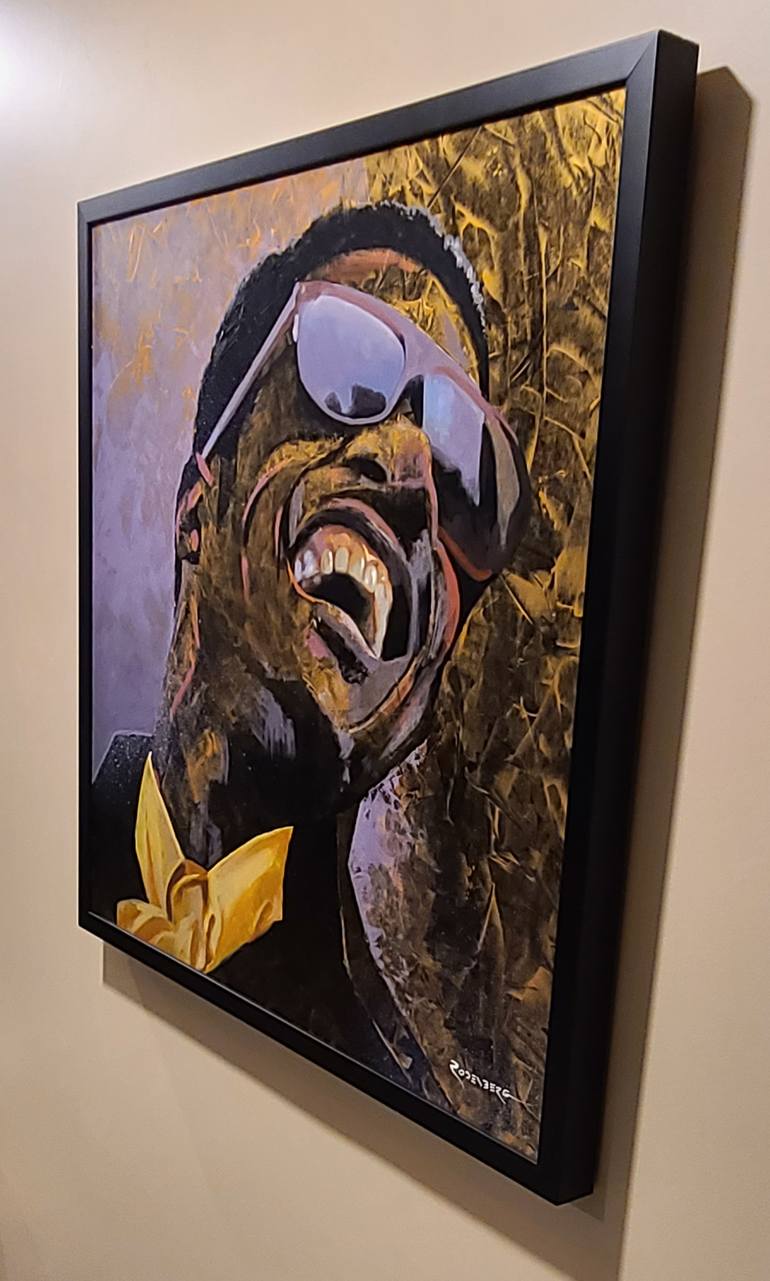 Stevie Wonder Painting by Jeff Rodenberg | Saatchi Art