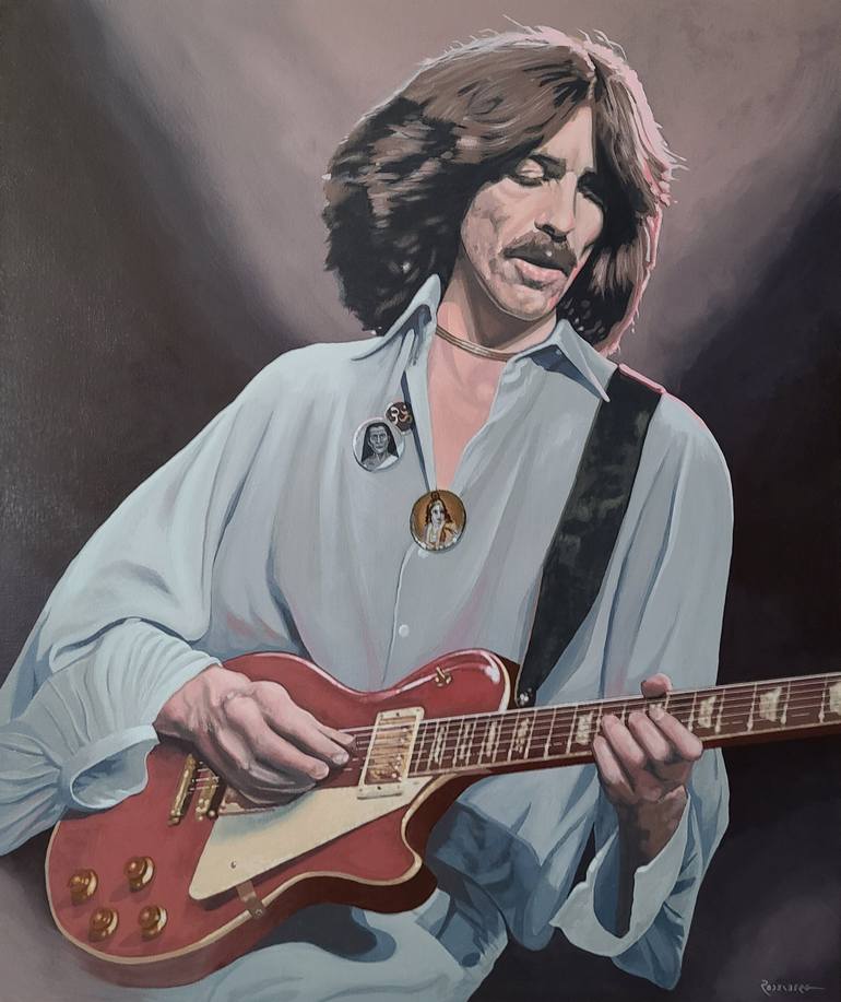 George Harrison Painting by Jeff Rodenberg | Saatchi Art