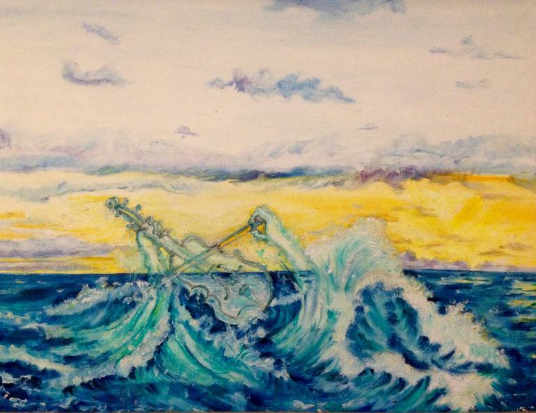 La sinfonia del mare Painting by Angelo Ferro | Saatchi Art
