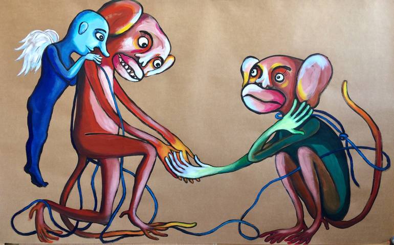 Tormented Painting by Cristina Valadas | Saatchi Art