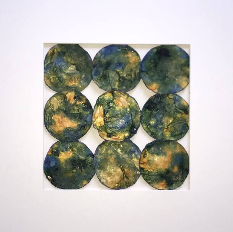 Inspired by waterlilies (acrylic on porcelain) Painting by jonathan ...