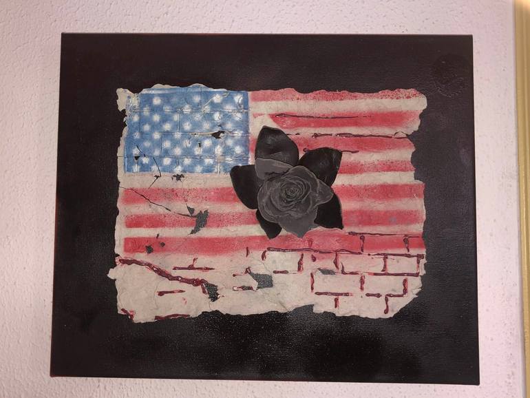 Black Rose Painting by jonathan dando | Saatchi Art