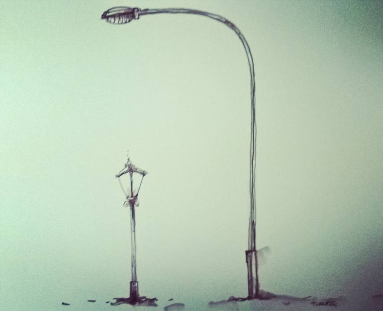 Bichitos de luz Drawing by Matias Thourte | Saatchi Art