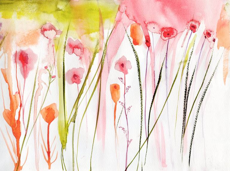 Spring flowers Painting by Olha Varnali | Saatchi Art