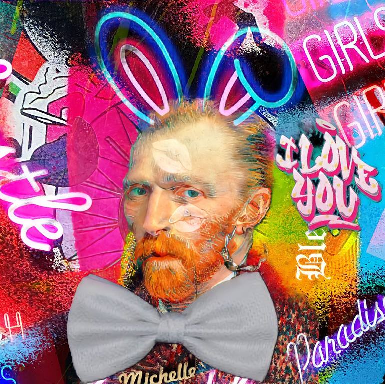 The Other Avatars NFT Art, Vincent #55 Mixed Media by Sheena Lennox ...