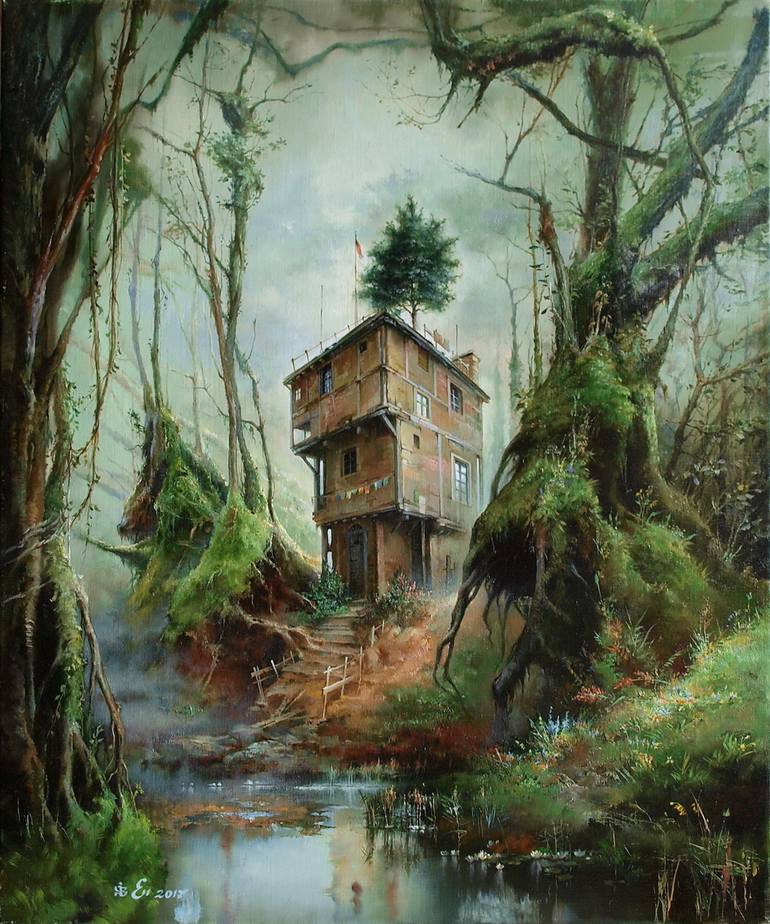 Witch Forest Painting by Igor Egorov | Saatchi Art