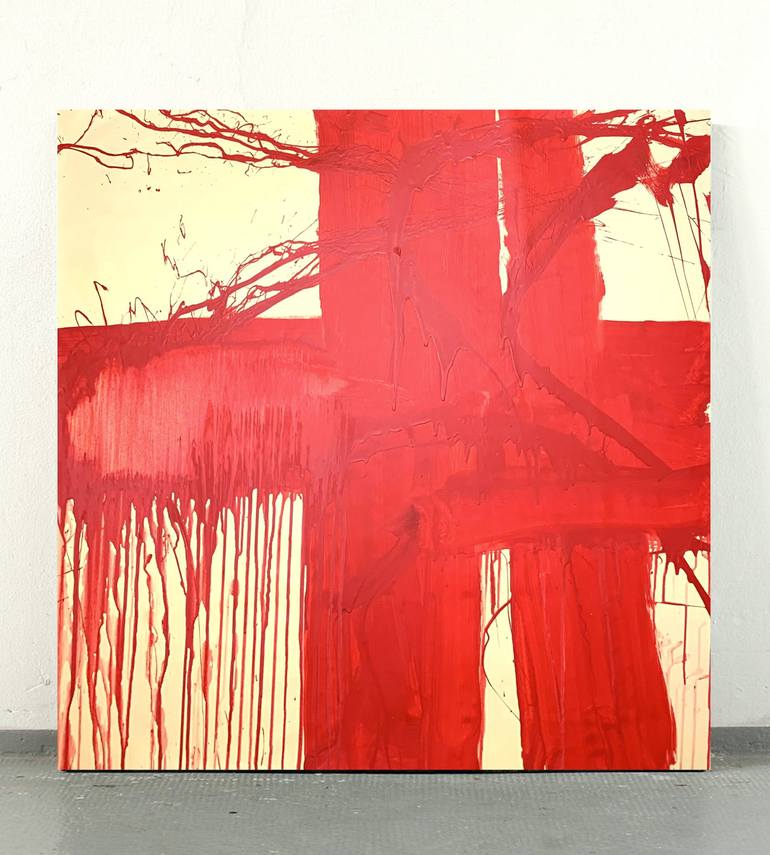 Simple red 6 Painting by Rose Selavy | Saatchi Art