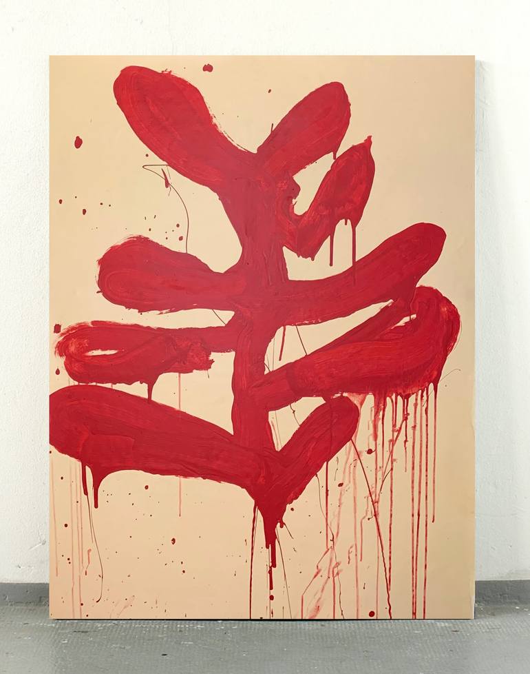 Simple red 19 Painting by Rose Selavy | Saatchi Art