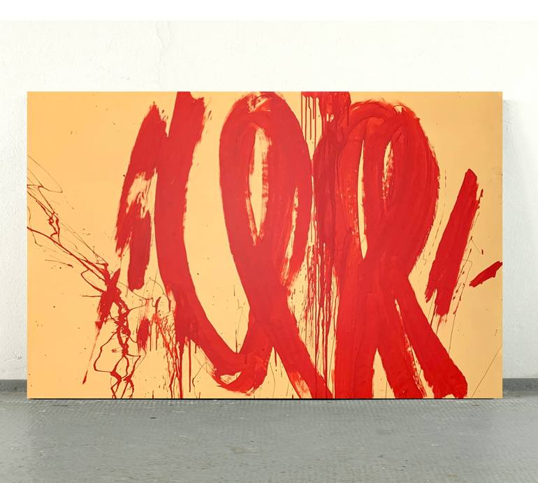 Red lines 10 Painting by Rose Selavy | Saatchi Art