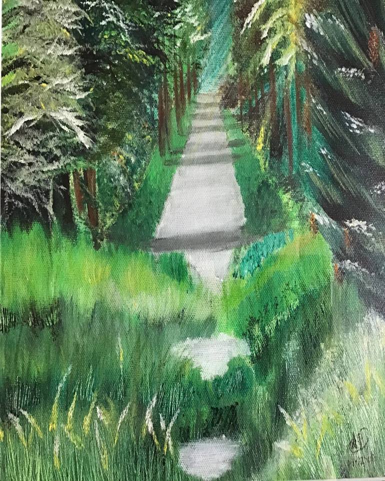 The Path (Le parcours) Painting by Nishi Amita Dudhee | Saatchi Art