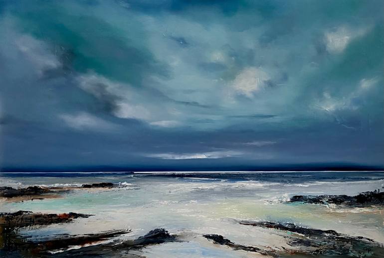 Squeaky Beach Painting by Geoff Pike | Saatchi Art