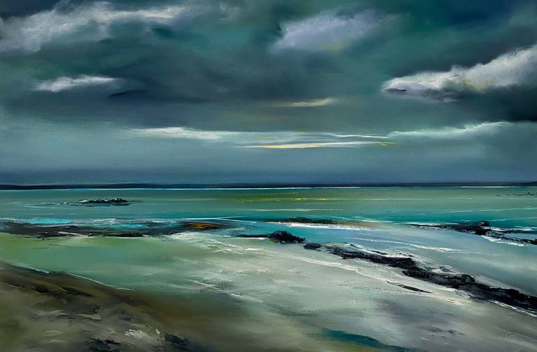 Cheetham Sunrise Painting by Geoff Pike | Saatchi Art