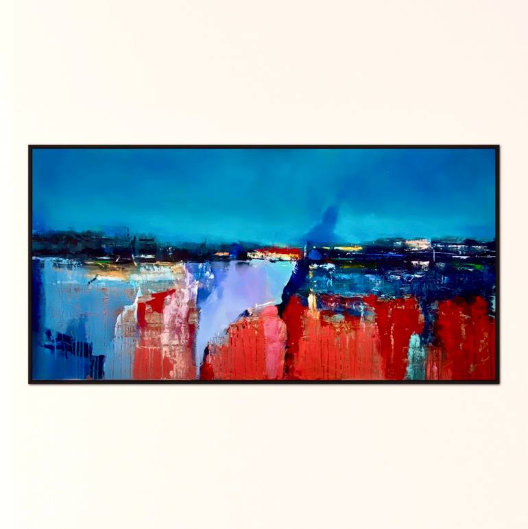 'City Vista Painting by Geoff Pike | Saatchi Art
