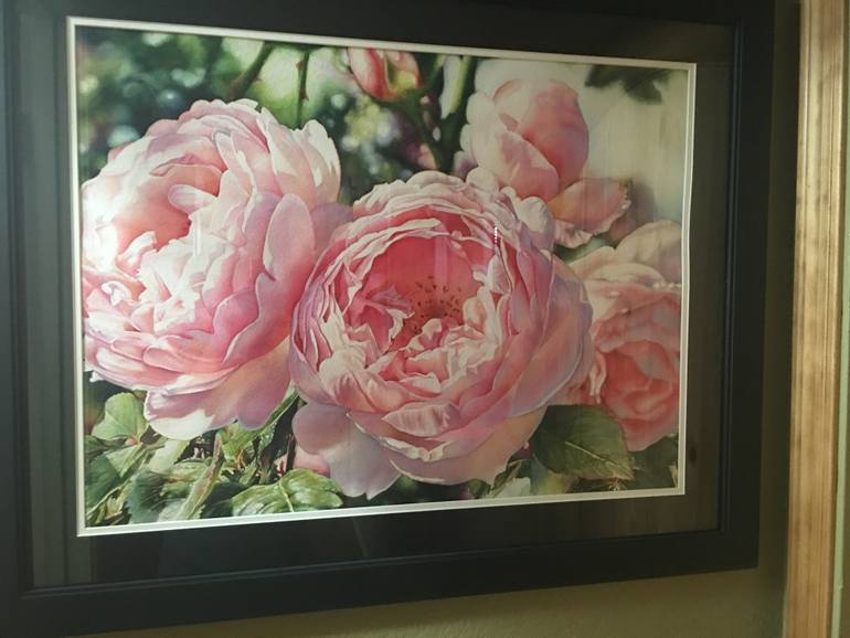 Pretty In Pink Painting by Debbie Friis-Pettitt | Saatchi Art