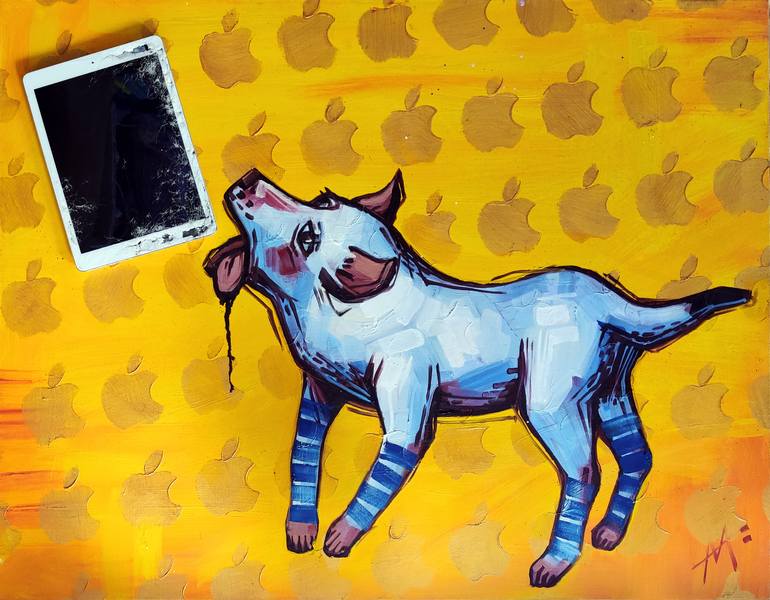 ideal consumer Painting by Sasha Malysheva | Saatchi Art