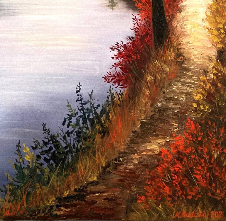 BEAUTIFUL AUTUMN Painting by Natalia Karapunarly | Saatchi Art