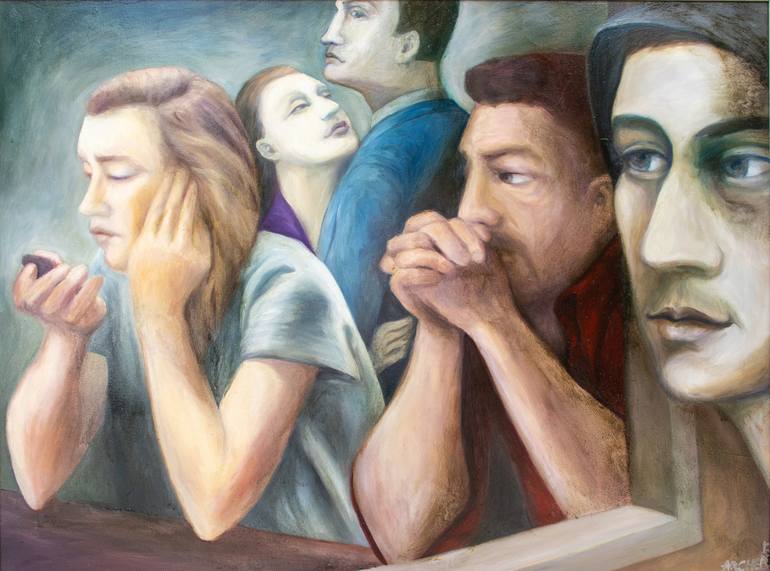 The Message Painting by Terry Archer | Saatchi Art