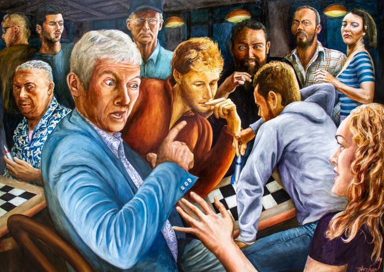 The Game Painting by Terry Archer | Saatchi Art