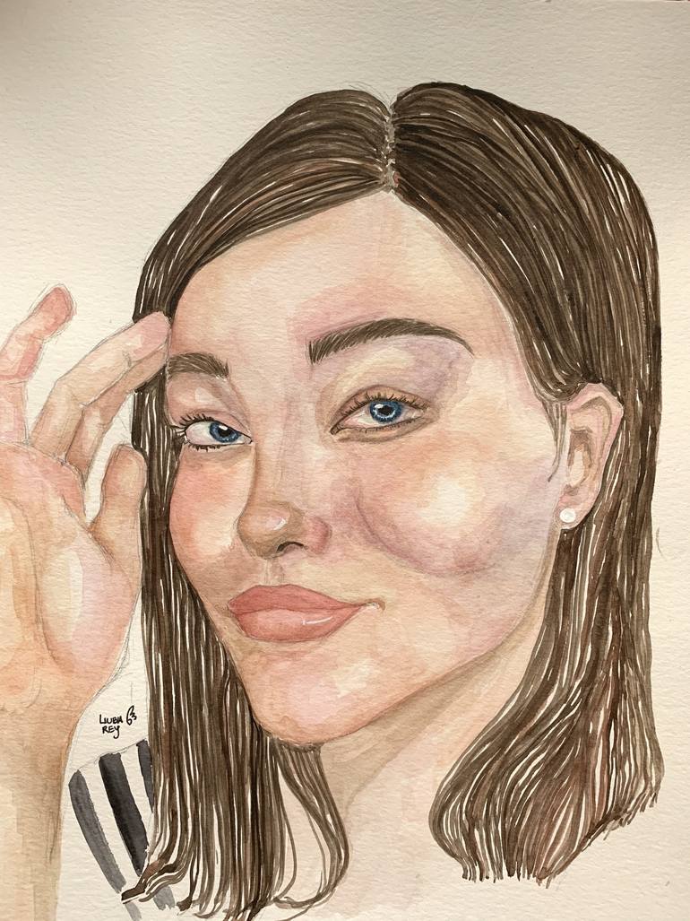 Custom portrait Painting by Luba Rey | Saatchi Art