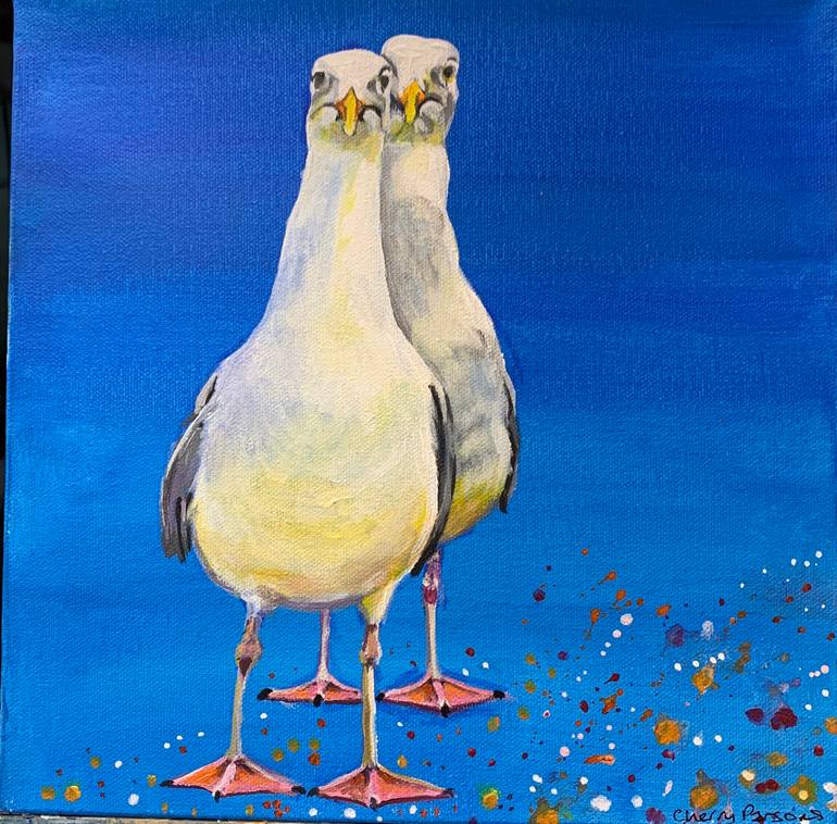 You Following Me Painting by Cherry Parsons | Saatchi Art