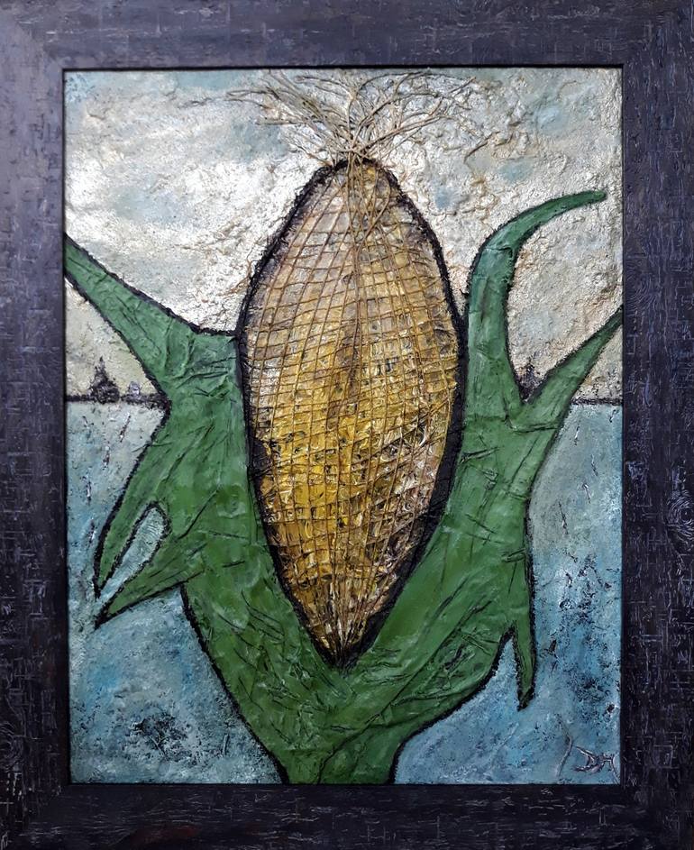 Atomic Corn Painting by Don Mirakl | Saatchi Art