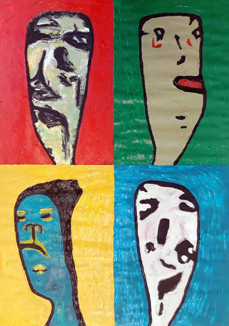 Talking Heads Painting by Don Mirakl | Saatchi Art