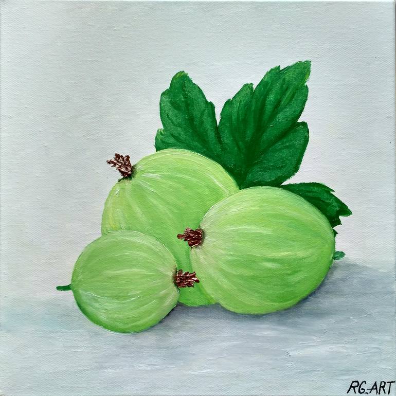 Gooseberry Painting by Galina Ryabchikova | Saatchi Art