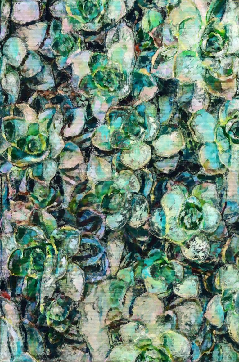 Succulent Painting by Edward Bruce | Saatchi Art