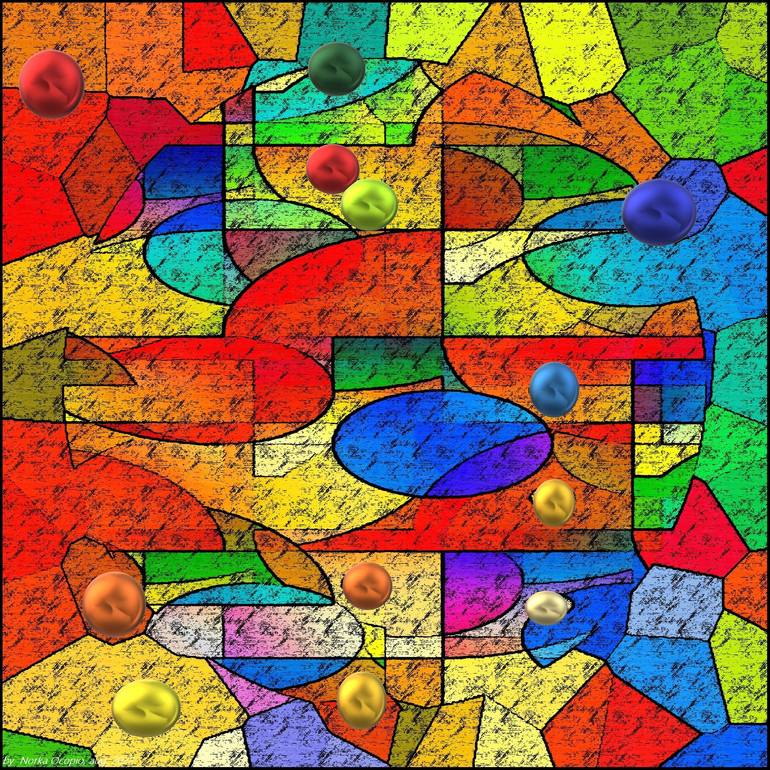 JR93-Abstract-geometric-4285 Digital by Norka Ocopio | Saatchi Art