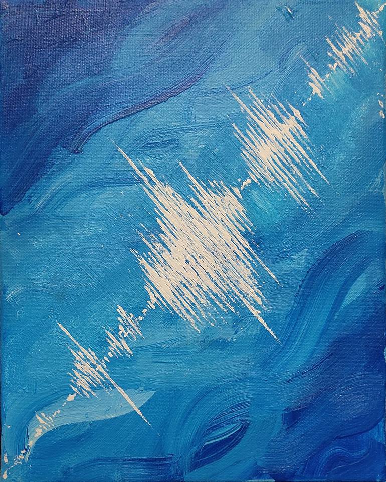 Music waves by a singer Painting by Aishe A | Saatchi Art