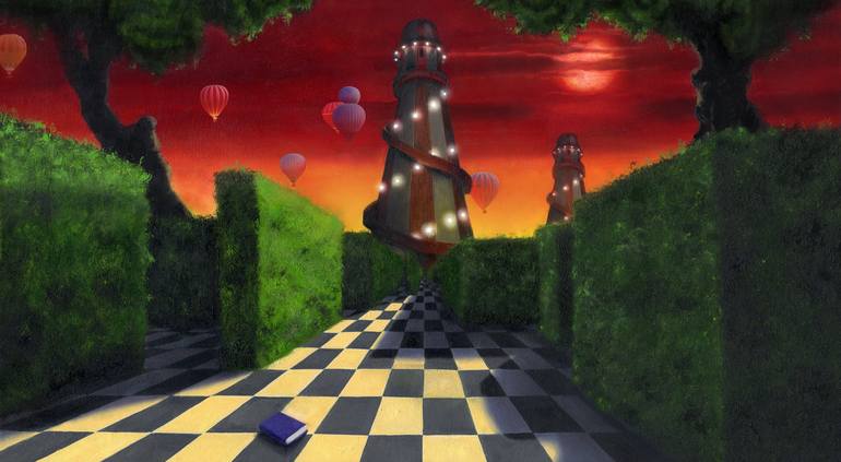 Helter Horizon II Painting by David Bennison | Saatchi Art