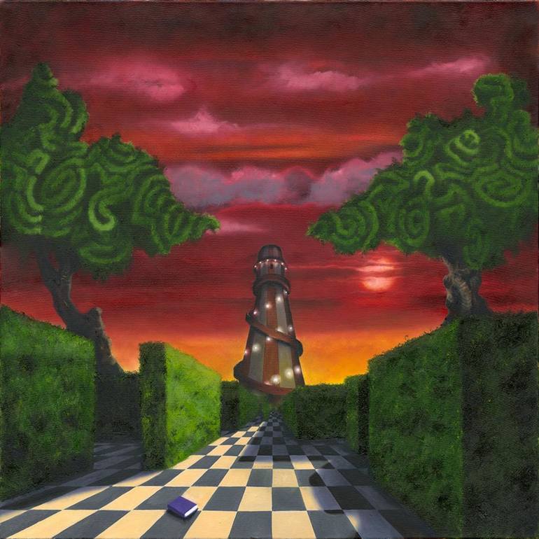 Helter Horizon Painting by David Bennison | Saatchi Art