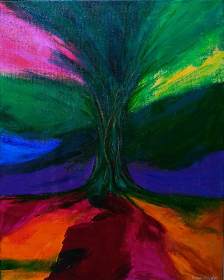 Colorful Tree of life Painting by Irina ICArt | Saatchi Art