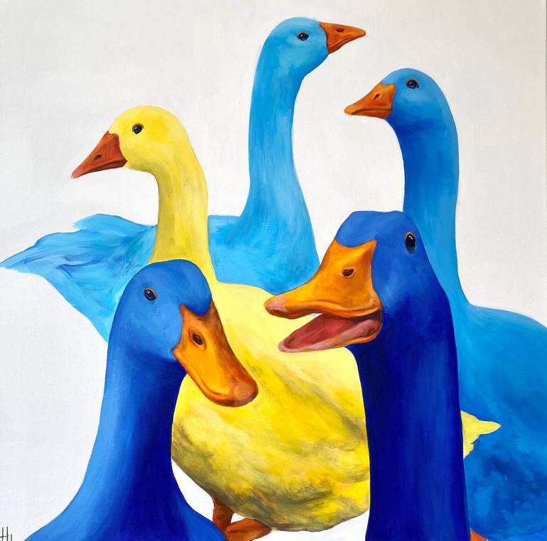 Biological weapons Painting by Ivanka Nechyporuk | Saatchi Art