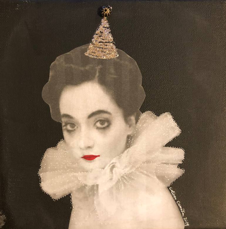 8x8 Clown Face Collage by Colleen Cameron | Saatchi Art