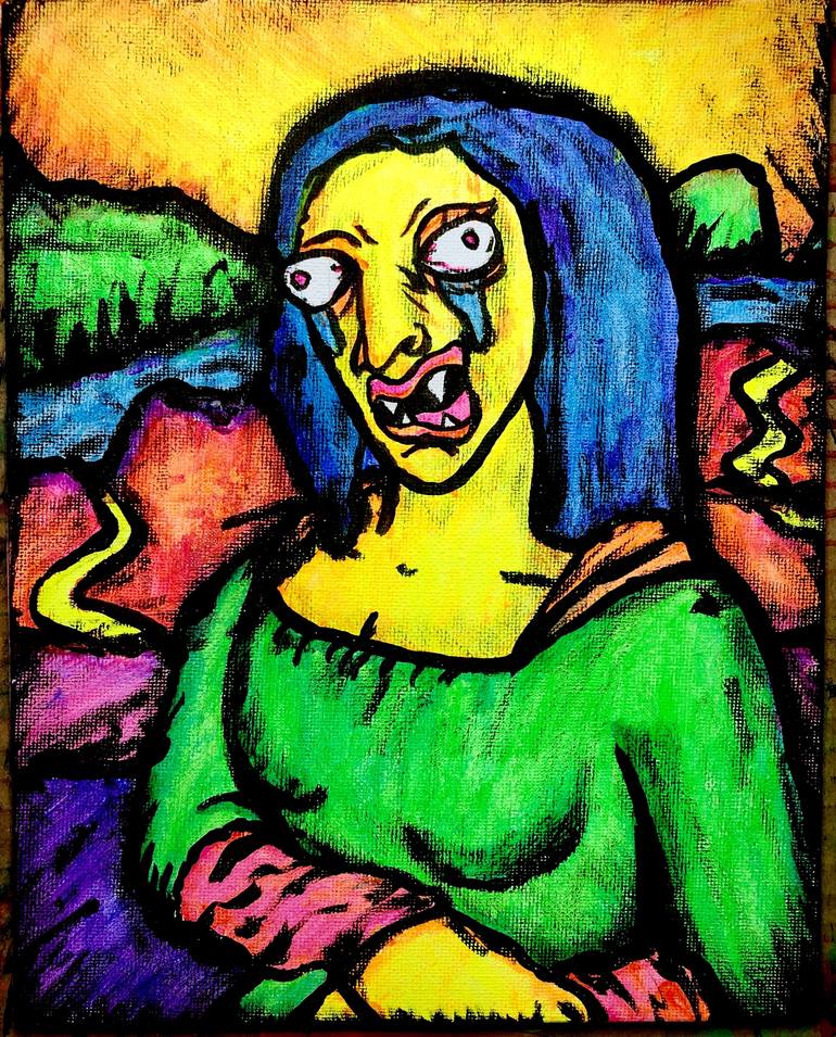 ‘Rona Lisa Painting by Chris Duda | Saatchi Art