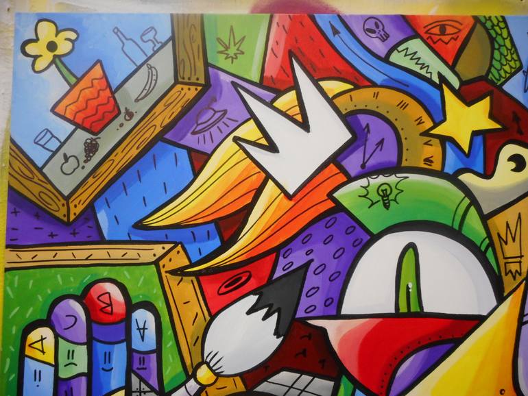 I' Pittore - the painter Painting by Skim World | Saatchi Art