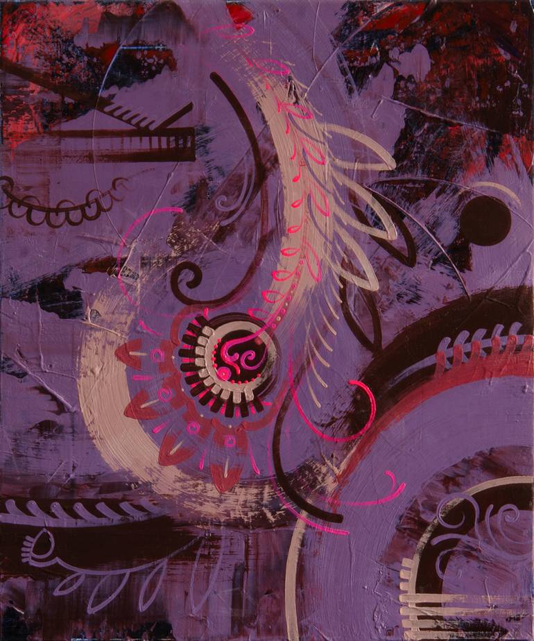 Abstract symbolic composition Painting by Mariana Pro | Saatchi Art