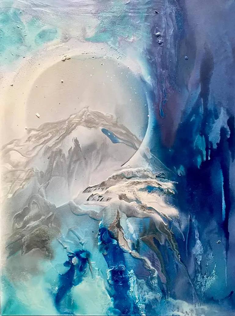 MOUNT KAILASH Painting by Shartlotchi Arts | Saatchi Art